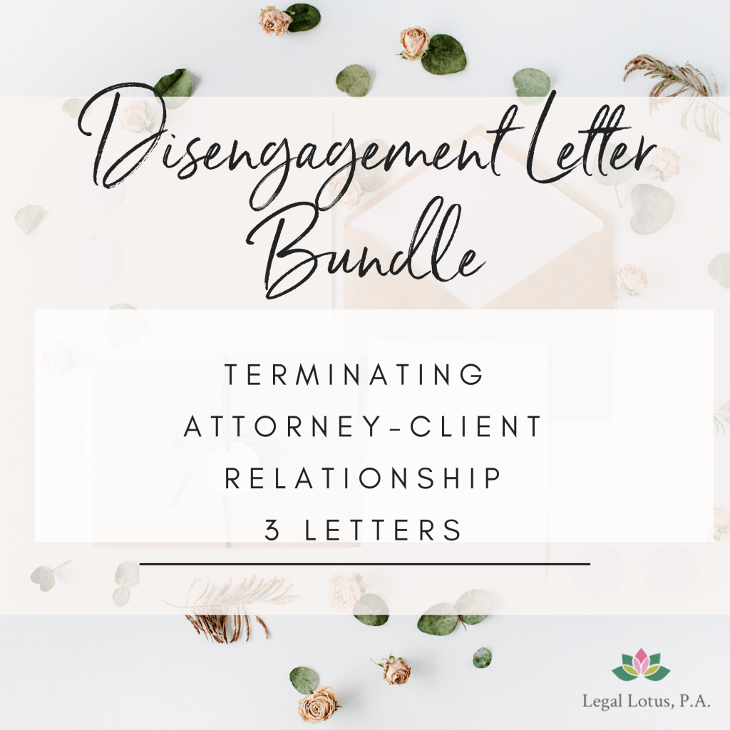 Disengagement Letters Bundle!! — Legal Lotus